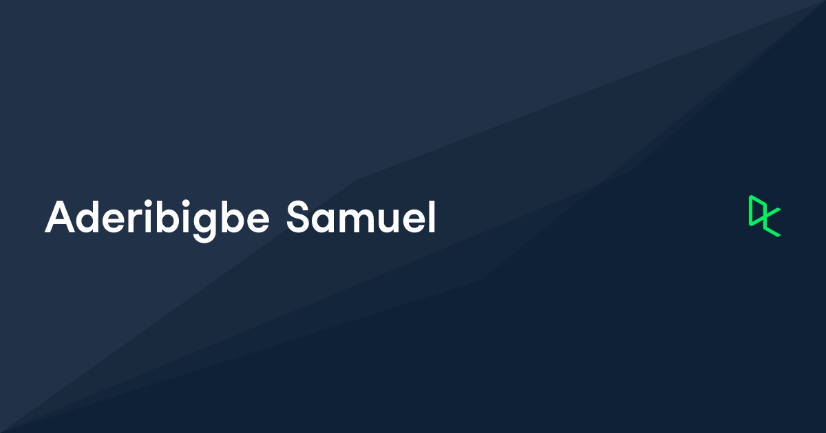 Aderibigbe Samuel - Student