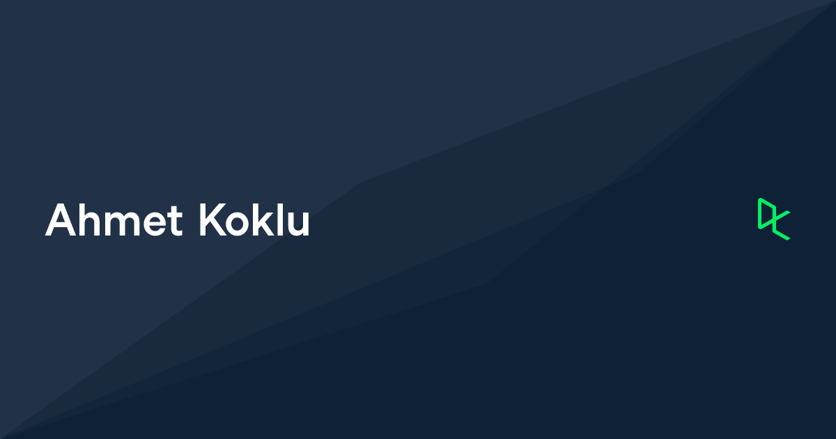Ahmet Koklu - Data Scientist