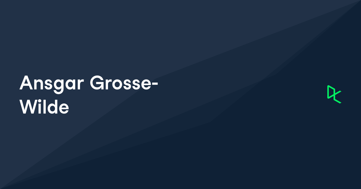 Ansgar Grosse-Wilde - data engineer