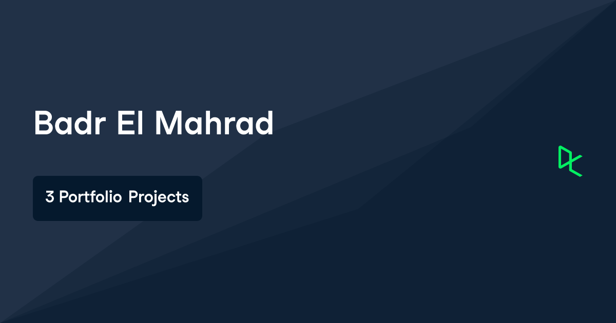 Badr El Mahrad - Senior Consultant