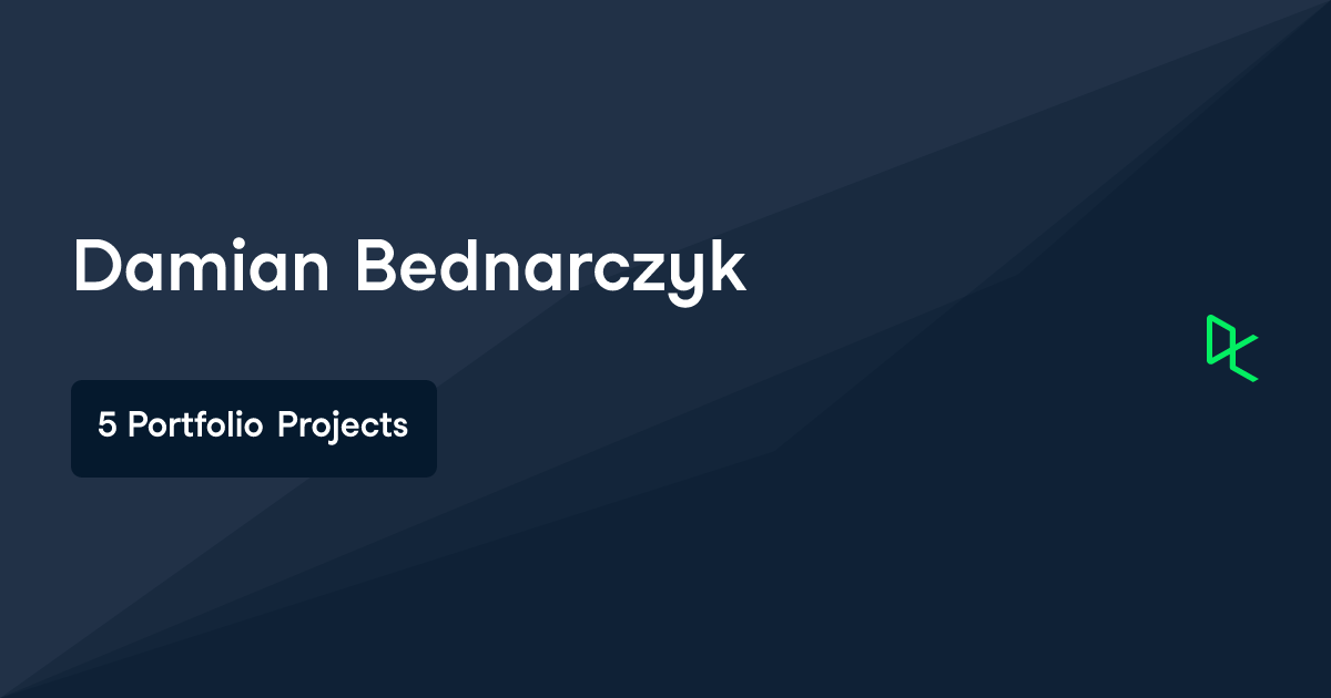 Damian Bednarczyk - project manager / research & development