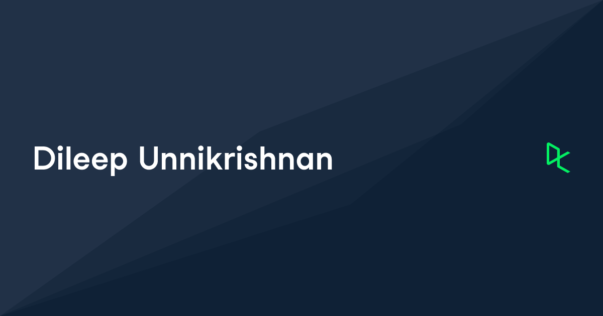 Dileep Unnikrishnan - Doctor