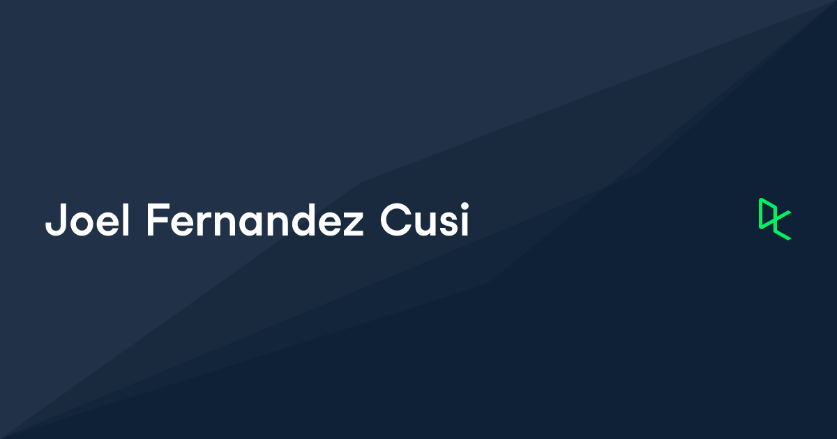 Joel Fernandez Cusi - Senior Application Engineer
