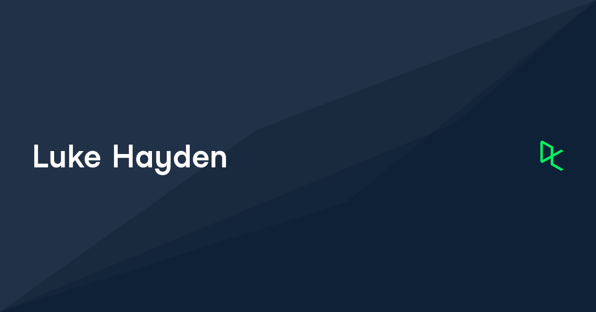 Luke Hayden - Lead Data Scientist