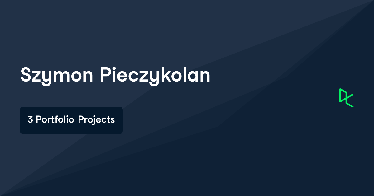 Szymon Pieczykolan - Student