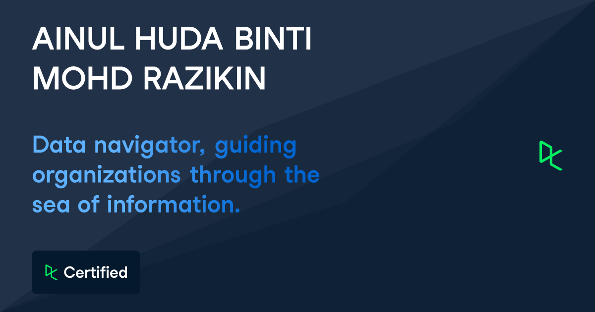 AINUL HUDA BINTI MOHD RAZIKIN - Graduate