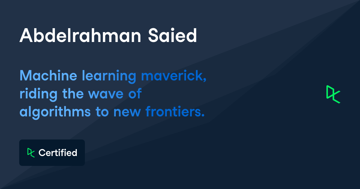 Abdelrahman Saied - Data Scientist
