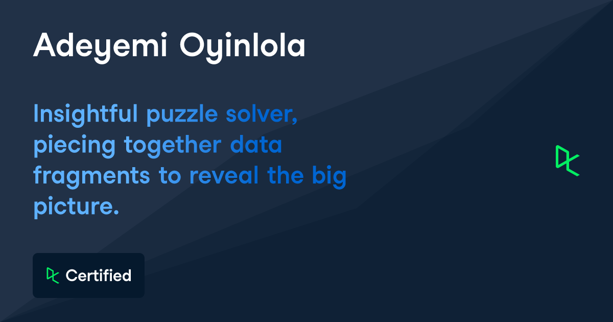 Adeyemi Oyinlola - Developer