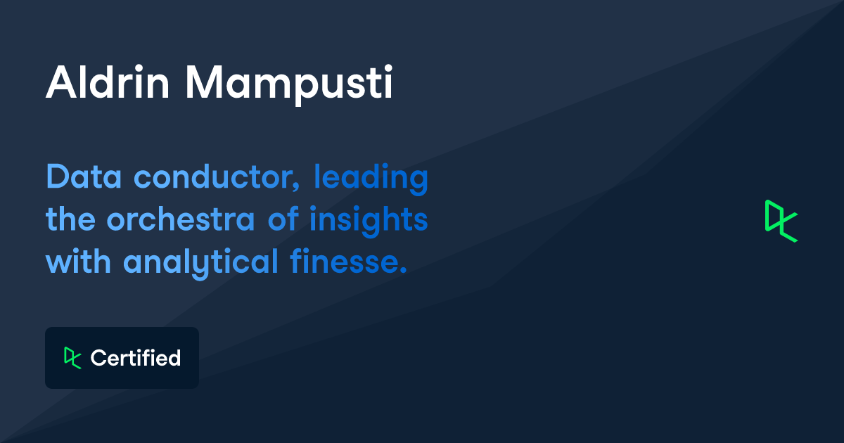 Aldrin Mampusti - Business Analyst