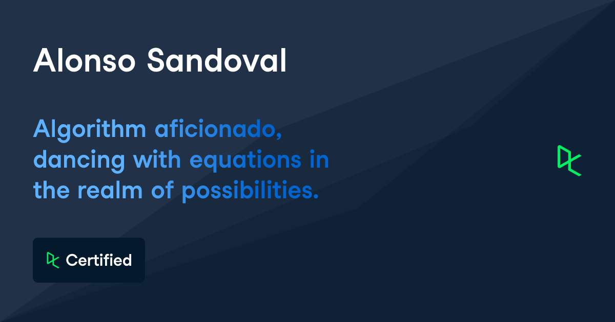 Alonso Sandoval - AI Engineer