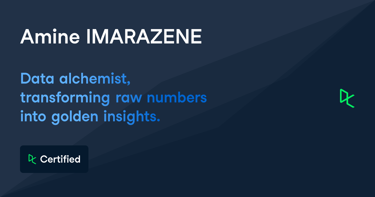Amine IMARAZENE - BI Analyst
