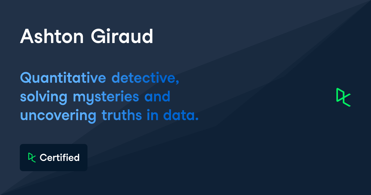 Ashton Giraud - Data Analyst