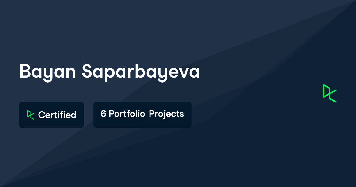 Bayan Saparbayeva - Data Scientist