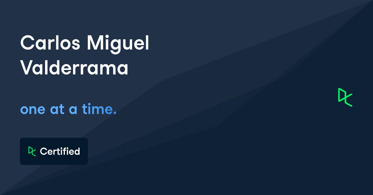 Carlos Miguel Valderrama - Data Scientist