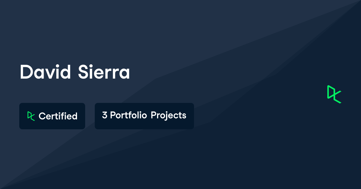 David Sierra - Data Manager