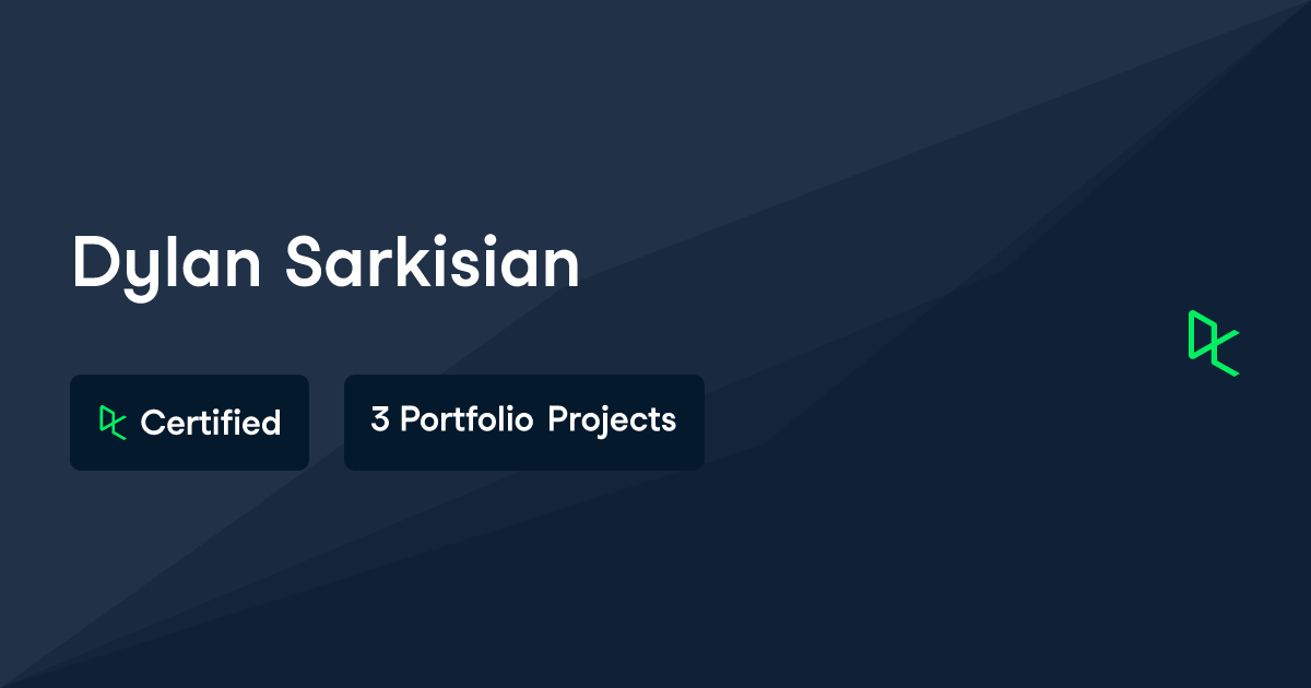 Dylan Sarkisian - Senior Data Scientist