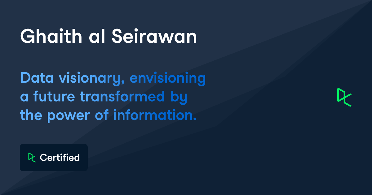 Ghaith al Seirawan - Data Scientist