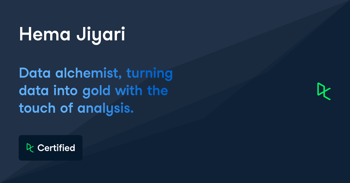 Hema Jiyari - Business analyst