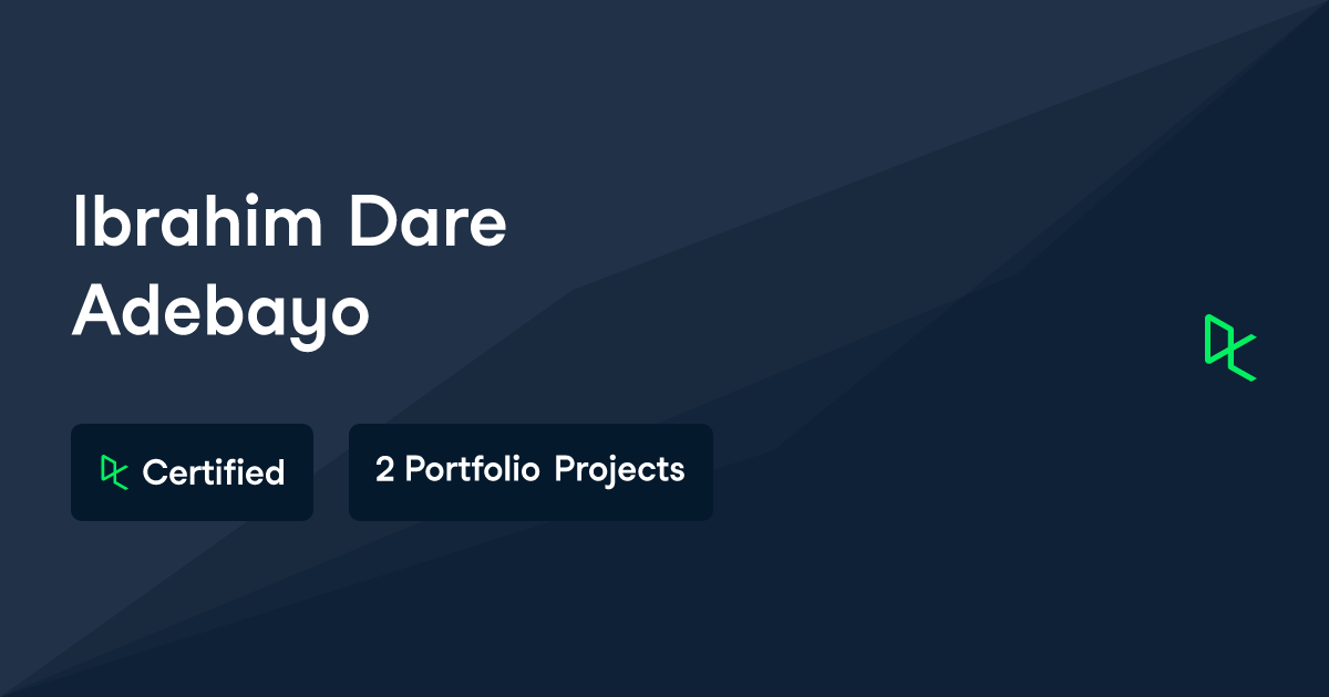 Ibrahim Dare Adebayo - Analyst