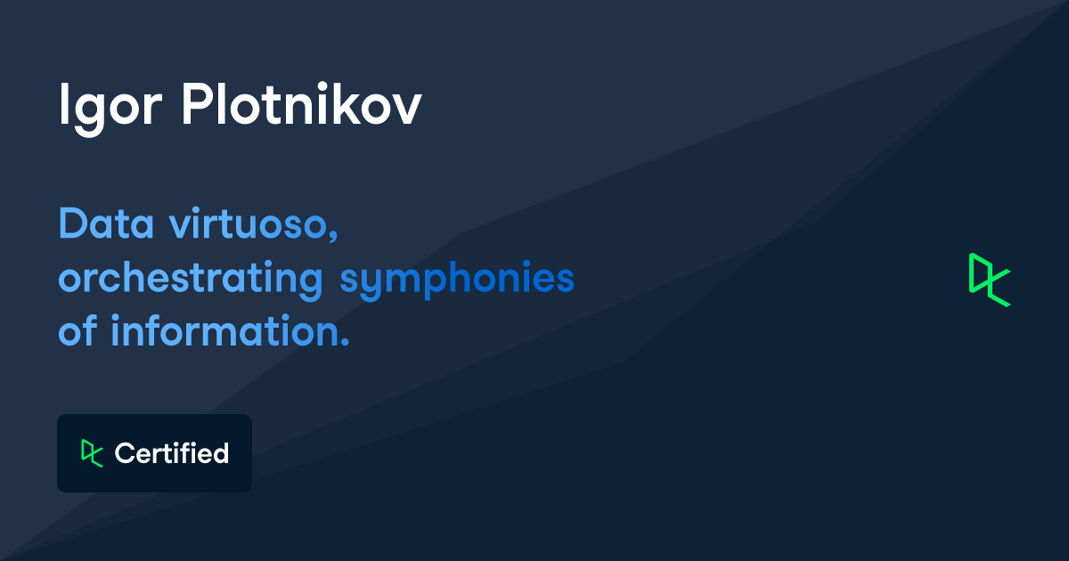 Igor Plotnikov - Analyst