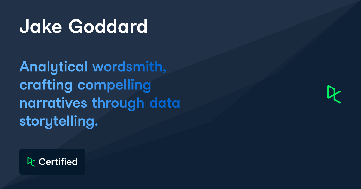 Jake Goddard - Data Analyst