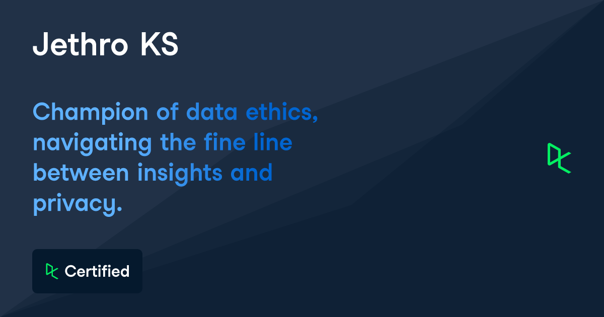 Jethro KS - Data & Analytics Lead