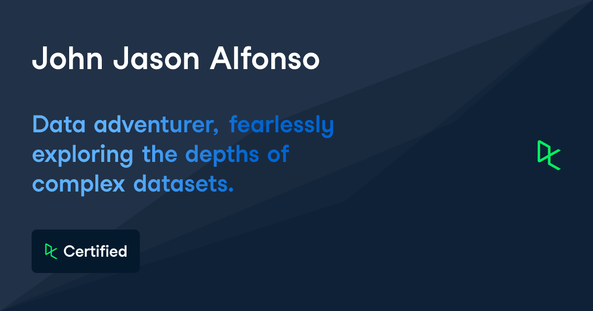 John Jason Alfonso - Data Analyst