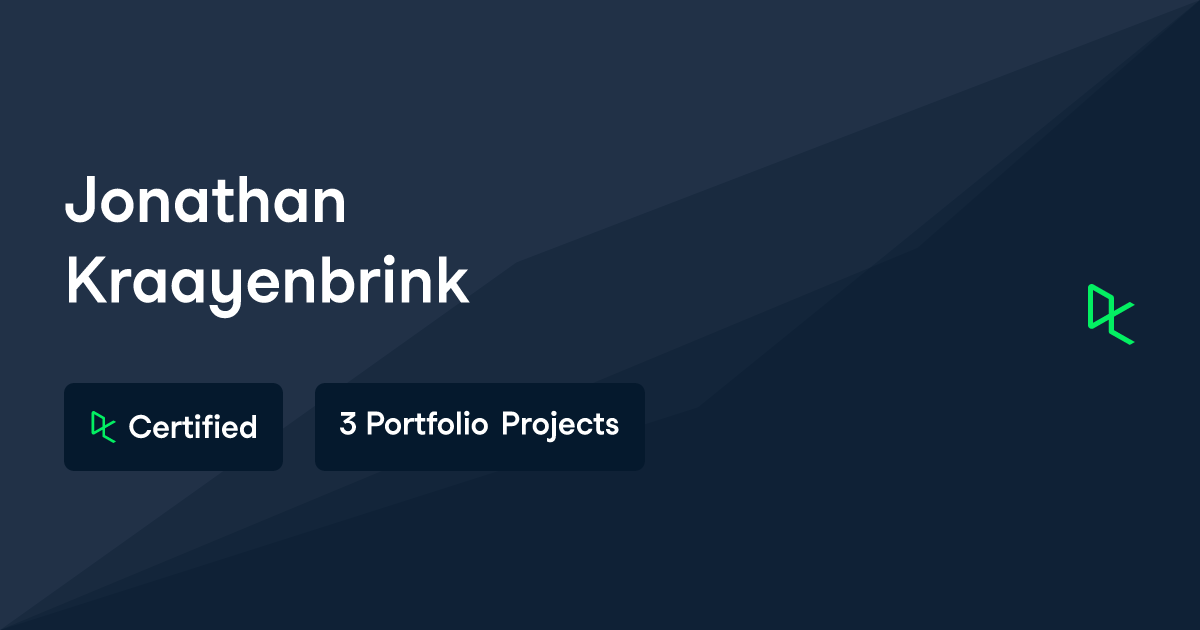 Jonathan Kraayenbrink - CEO