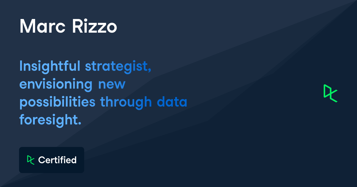 Marc Rizzo - BI Analyst