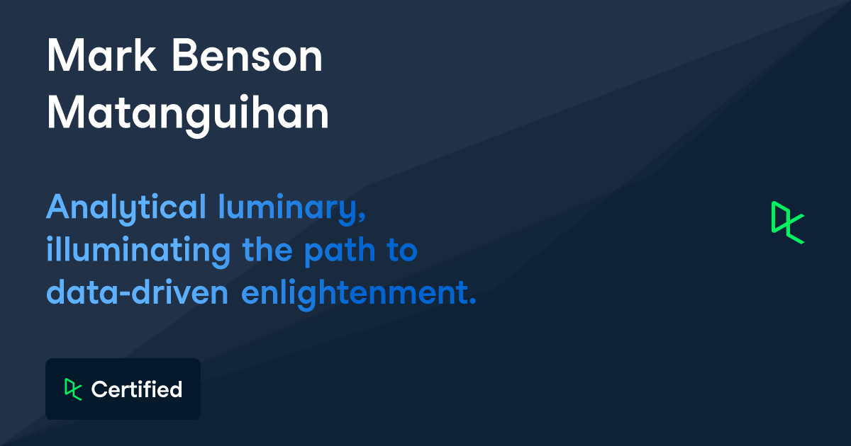 Mark Benson Matanguihan - Developer