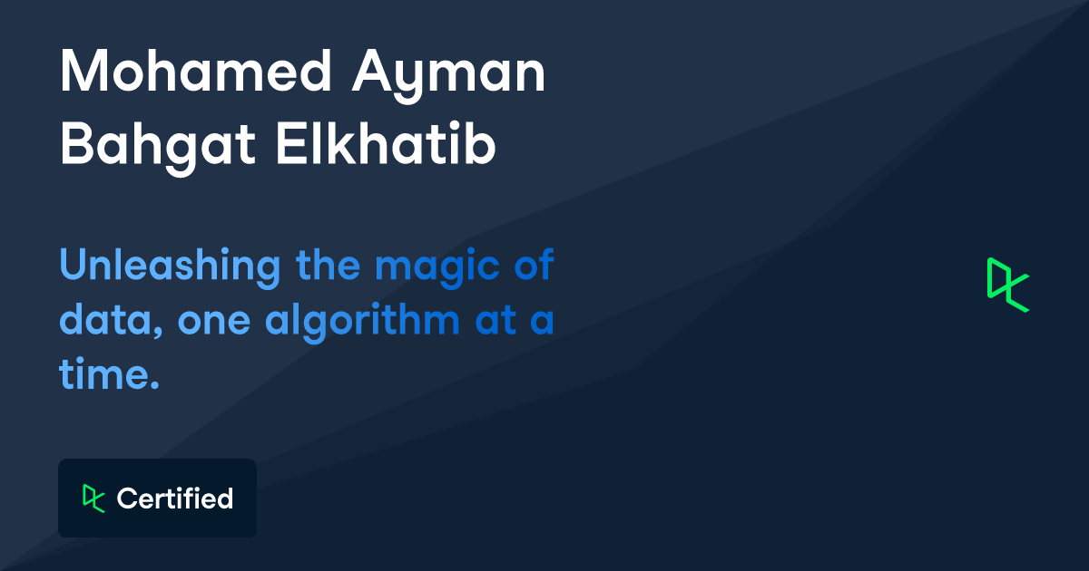 Mohamed Ayman Bahgat Elkhatib - Student