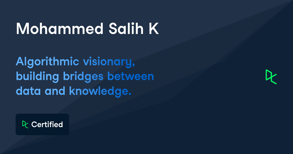 Mohammed Salih K - Student