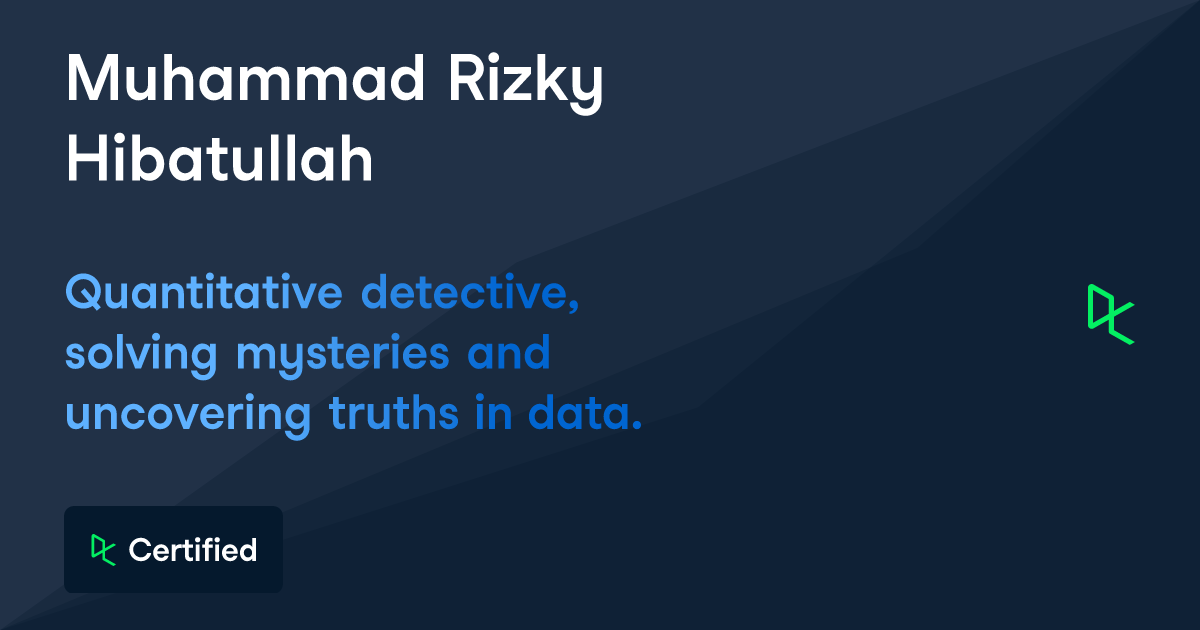Muhammad Rizky Hibatullah - Data Scientist