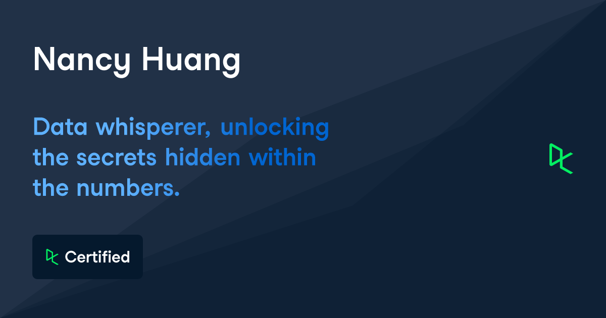 Nancy Huang - Data Analyst