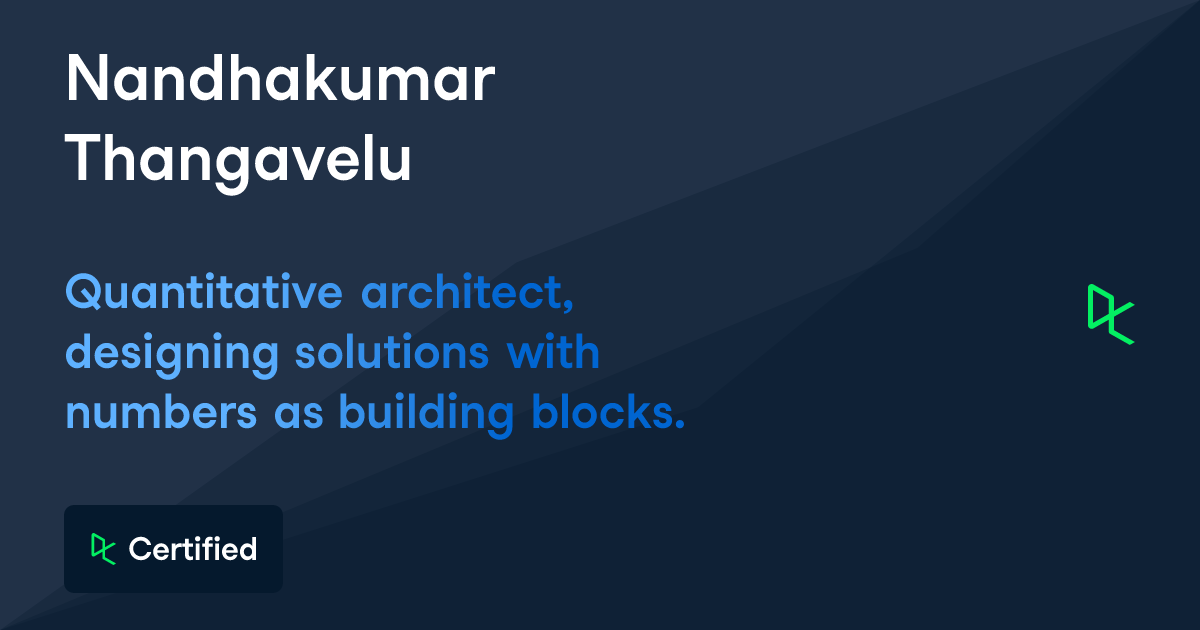 Nandhakumar Thangavelu - Architect