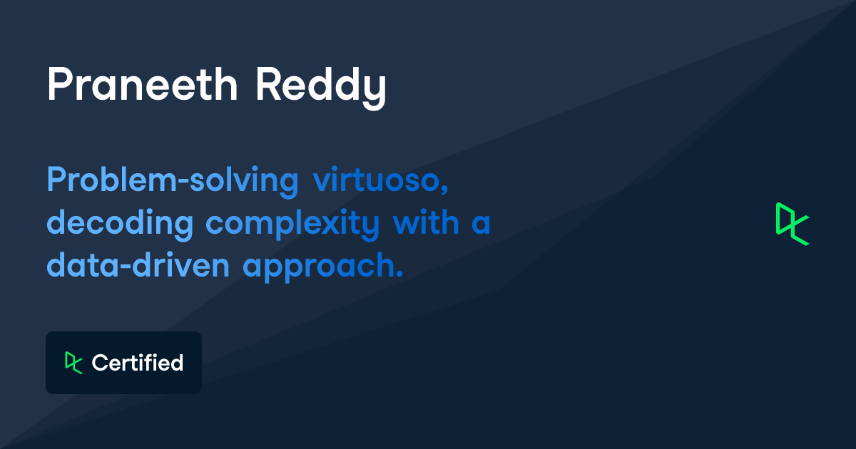 Praneeth Reddy - business analyst