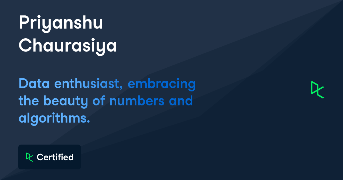 Priyanshu Chaurasiya - Web Developer