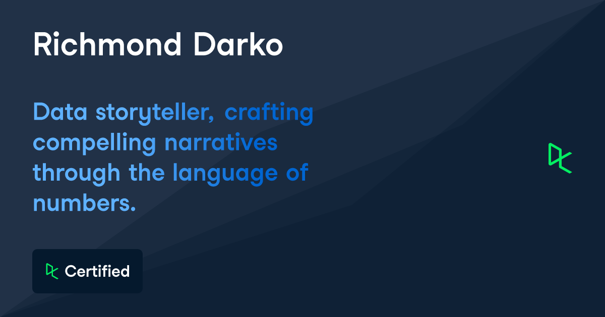 Richmond Darko - Data Scientist