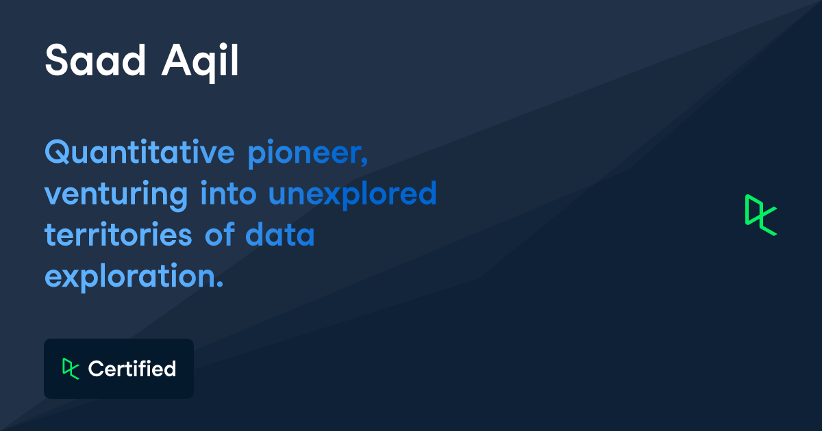 Saad Aqil - Commercial Banking Advisor