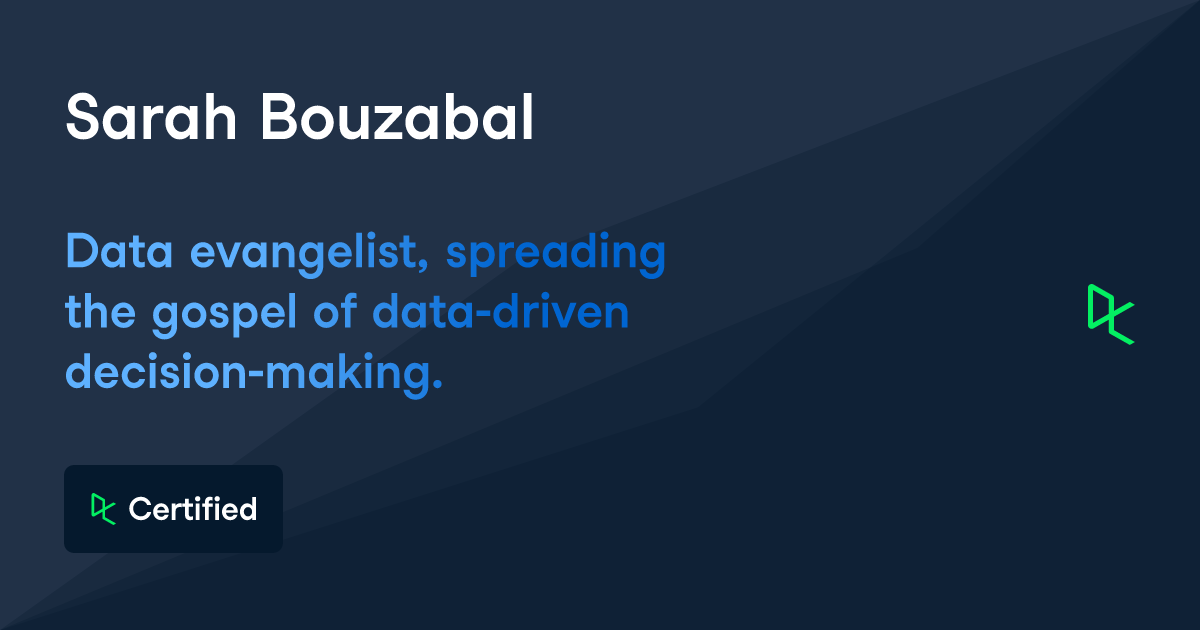 Sarah Bouzabal - Master Student