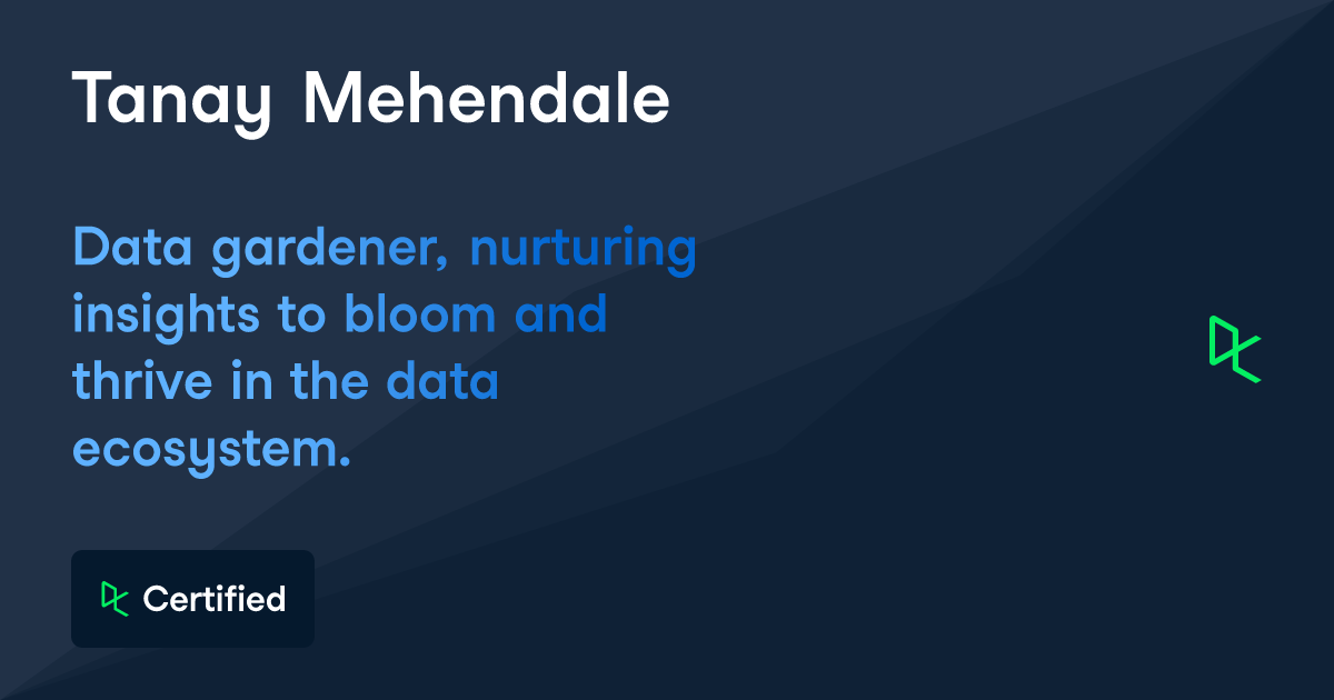 Tanay Mehendale - Graduate