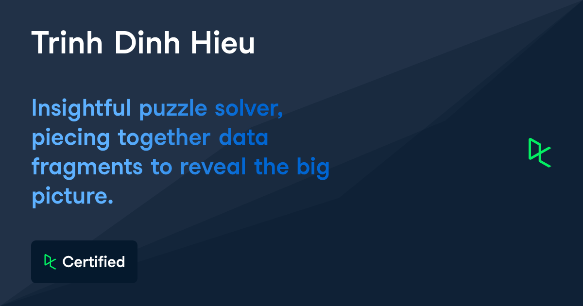 Trinh Dinh Hieu - Data Analyst