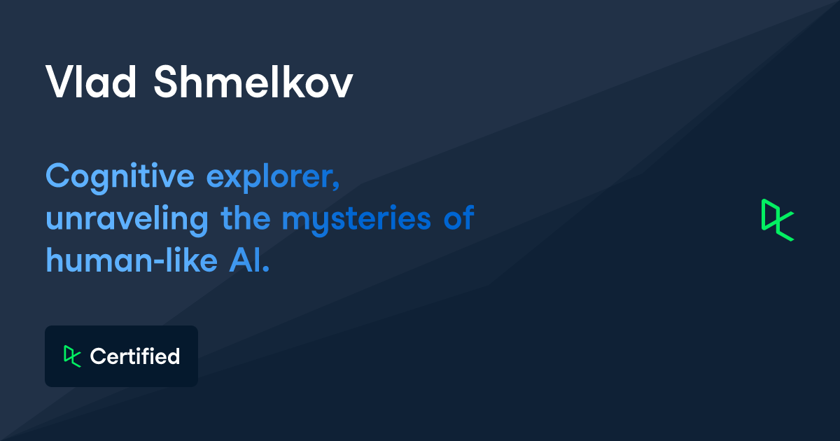 Vlad Shmelkov - Master Student