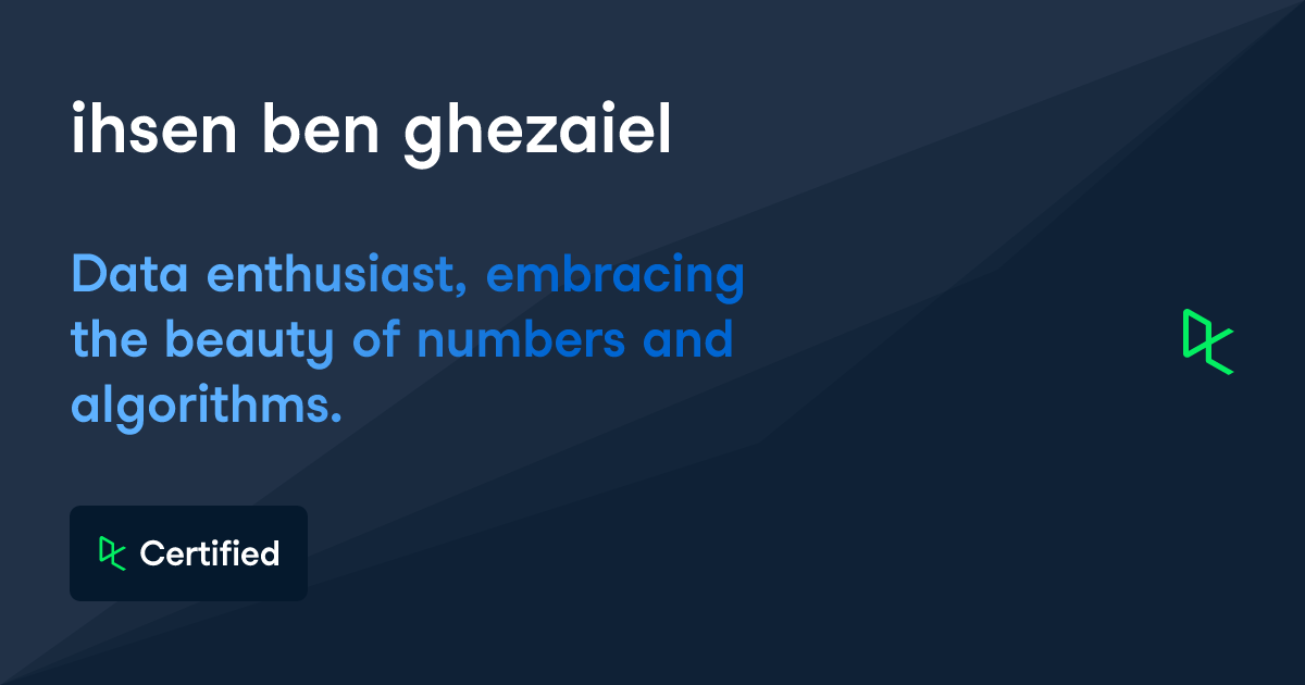 ihsen ben ghezaiel - Data Analyst
